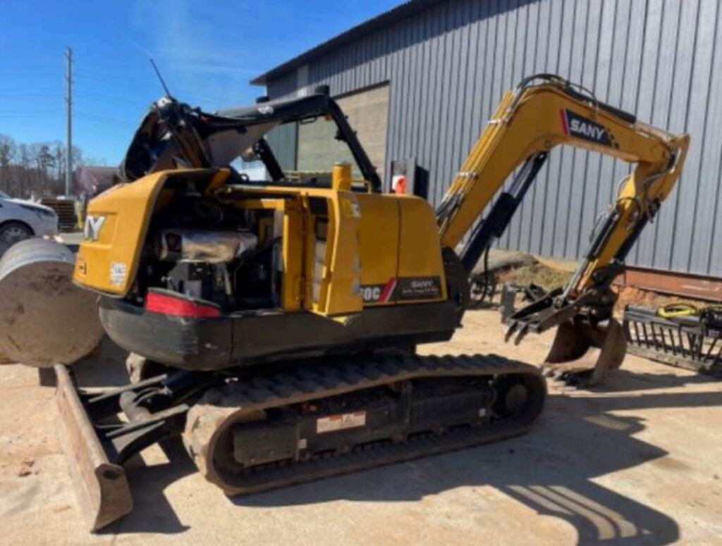 [Auction]: 2024 Sany SY60C Excavator | est. 228 hours miles | damaged | CAG