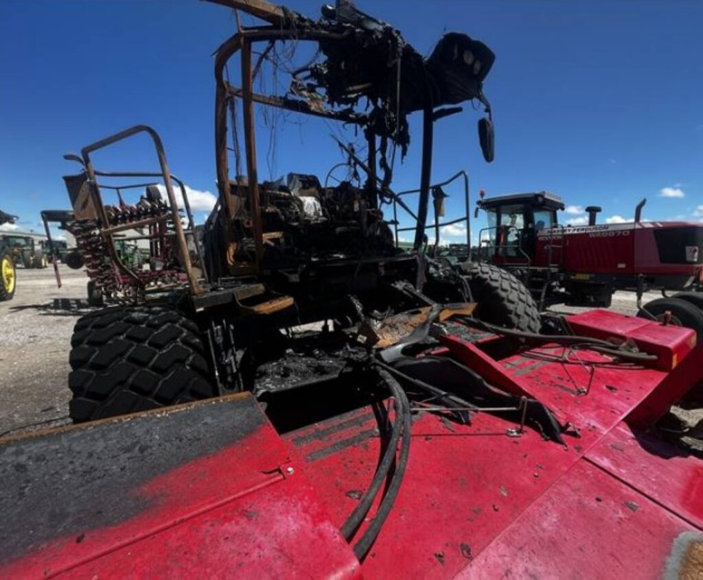 [Auction]: 2023 Massey Ferguson WR265 Swather | est. 1,386 hours miles ...