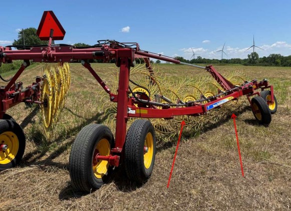 [Auction]: 2008 New Holland HT154 Hay Rake | Kansas | damaged | CAG