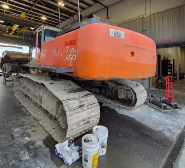 [Auction]: Hitachi ZX450LC Excavator | est 6,057 hours miles | damaged ...
