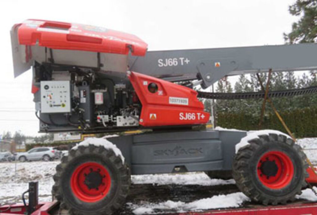 [Auction]: 2023 Skyjack SJ66T Boom Lift | est 1,148 miles | damaged | CAG