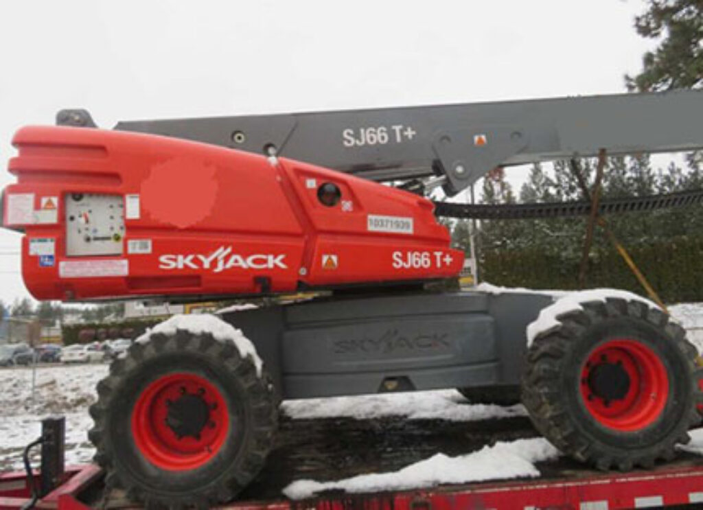 [Auction]: 2023 Skyjack SJ66T Boom Lift | est 1,148 miles | damaged | CAG